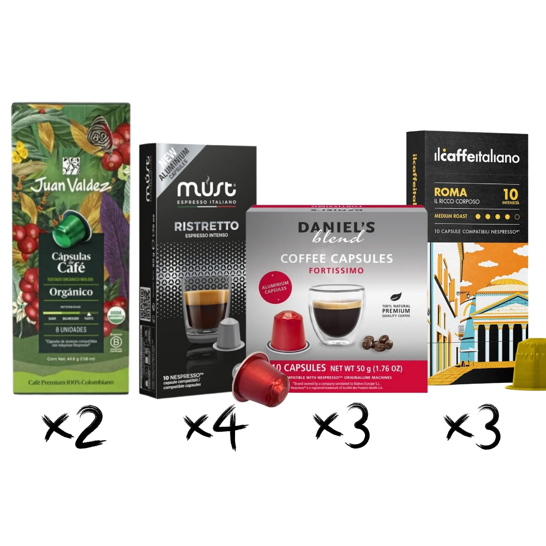 Pack Mixto 120 Cápsulas Nespresso | CoffeeLovers Café Online